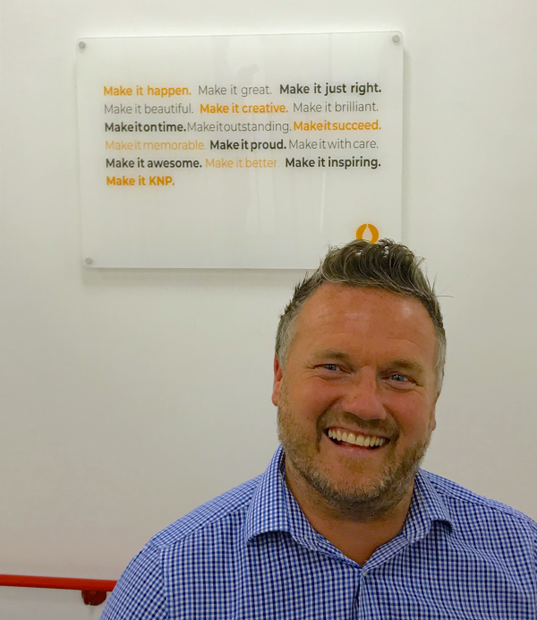 Hello new KNP office, hello Graham! - KNP Litho