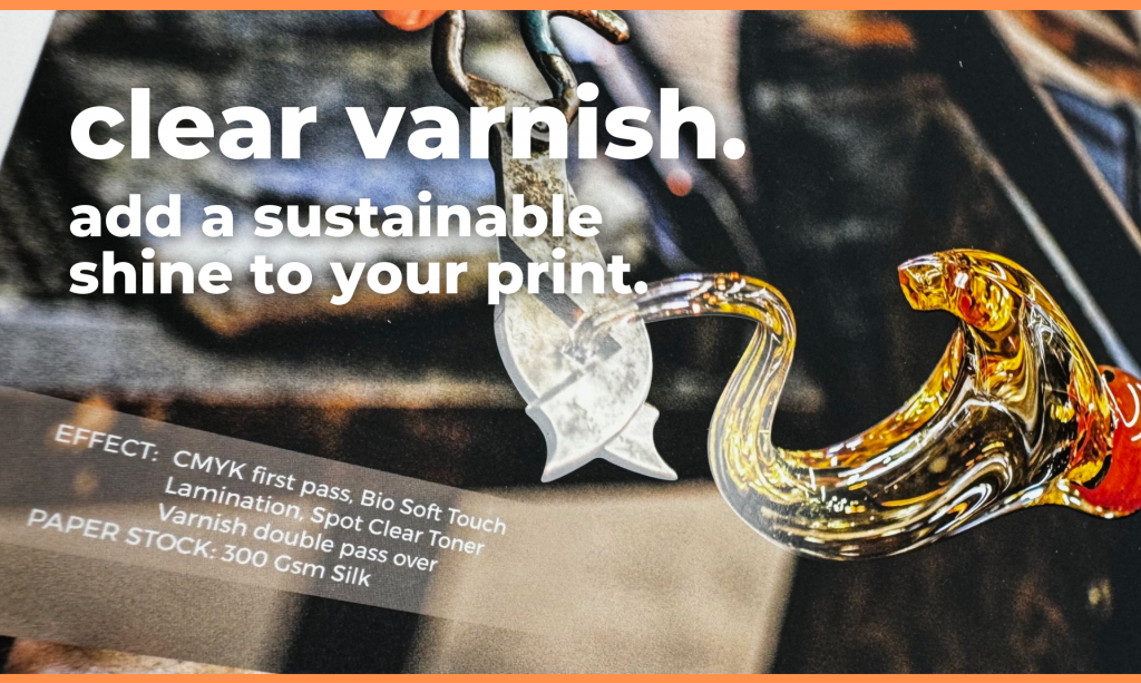 Clear varnish – adding a sustainable shine to your print & marketing | KNP